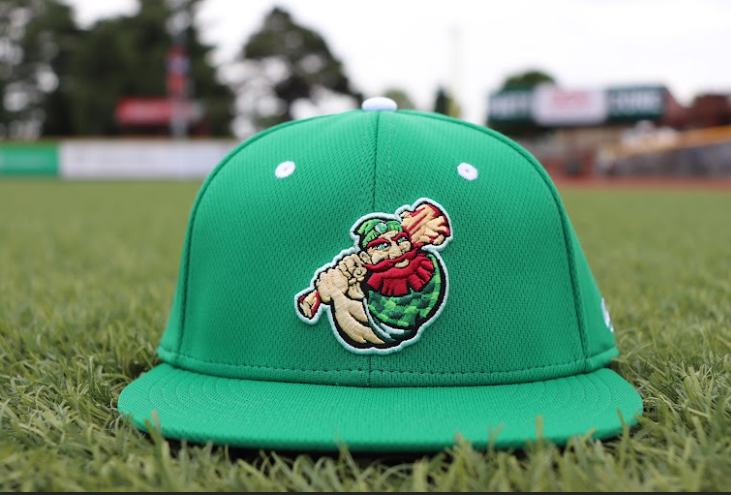 Loggers Team Cap All Kelly with Louie Logo | La Crosse Loggers Baseball LLC