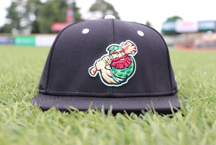 Loggers Team Cap All Black Louie Logo | La Crosse Loggers Baseball LLC